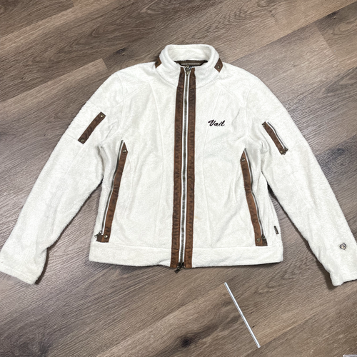 Kuhl Flight Fleece Jacket Womens Size Large Tan Sherpa Full Zip Mock ...