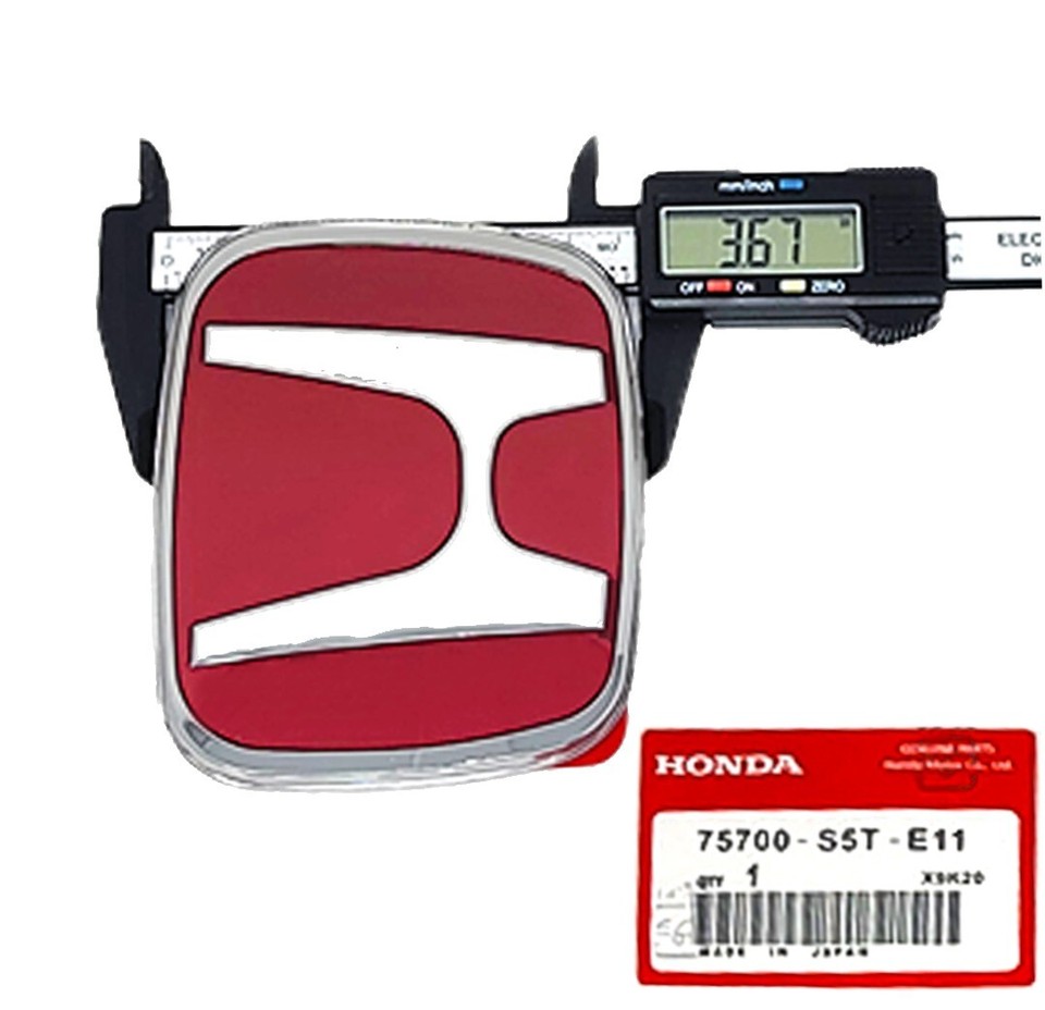Honda Front Rear Grill Red Emblem Badge Accord Civic CRV Fit HRV | eBay