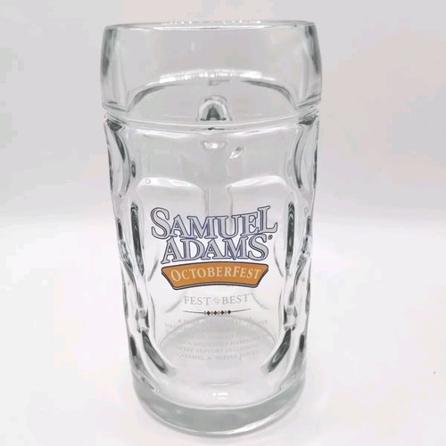 Samuel Adams Dimpled Octoberfest Glass Beer Stein Mug .5 Liter | eBay