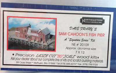 NORTHEASTERN SCALE MODELS SAM CAHOON'S FISH PIER HO GAUGE CRAFT WOOD ...