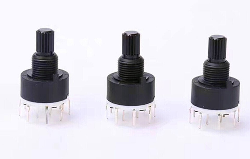 5Pcs Rotary Switch 2 Pole 3 4 position 1 Pole 5 6 8 Position Axis Band ...