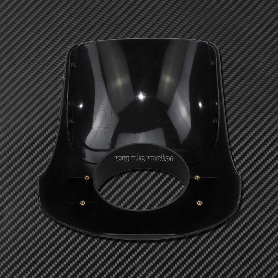 Matte Black Outlaw Fairing Windshield 35 39 41 49 mm Fit For Harley ...