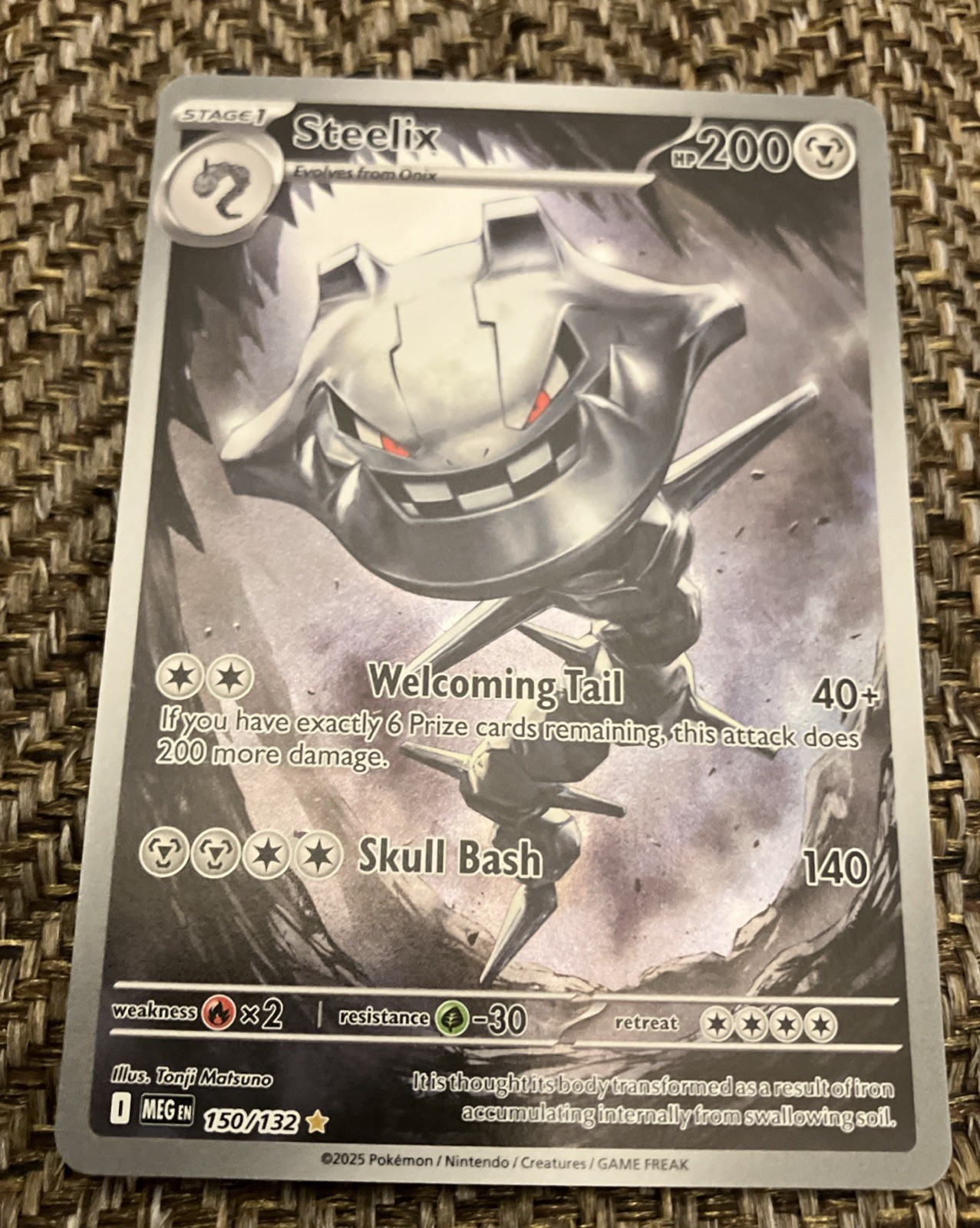 Steelix 150/132 Illustration Rare Pokemon Mega Evolution | eBay