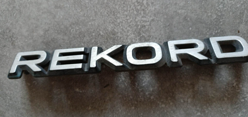 Sigle Logo OPEL REKORD 3452580 monogramme emblème insigne badge en ALU ...