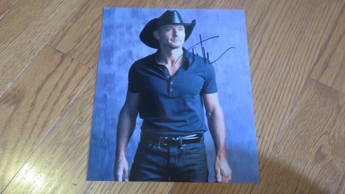 Tim McGraw Autographed Hand Signed Photo 8x10 1883 | eBay