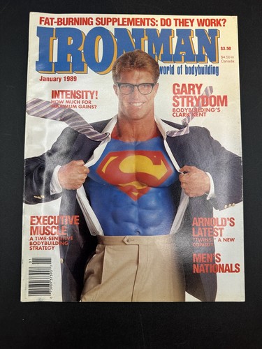 VTG IRON MAN Muscle Magazine, January 1989, Gary Strydom Body Building ...