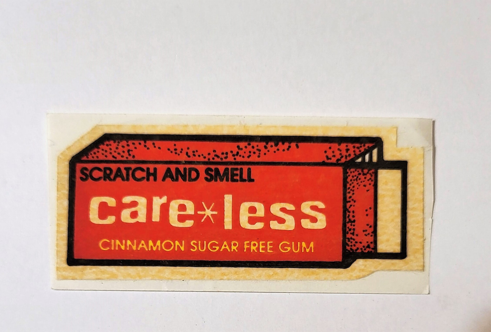 Vintage 1980's Mello Smello Scratch & Smell Care-Less Cinnamon Gum ...