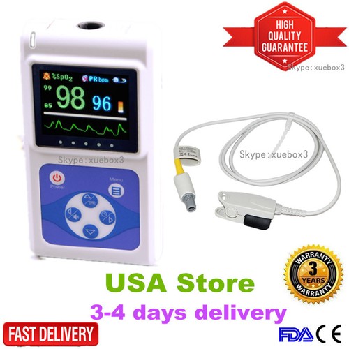 CMS60D Digital Adult Fingertip Handheld Pulse Oximeter with Adult Probe ...
