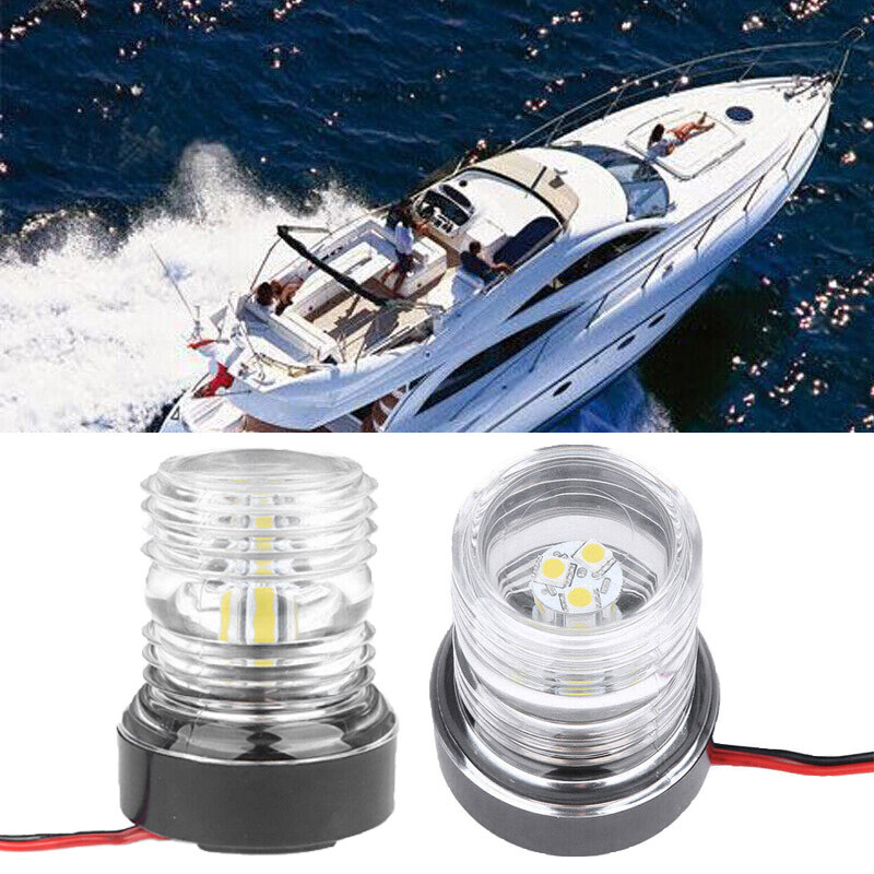 Marine LED Anchor Navigation Light Boat Yacht Lamp All Round 360 Degree ...