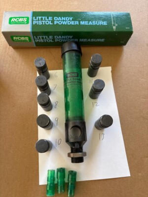 RCBS reloading powder scale Little Dandy powder measure and cylinders 6 ...