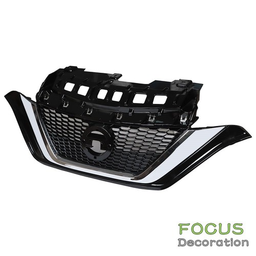 Black Front Upper Grille Fit For Nissan Versa Note 2017/2018/2019 ...