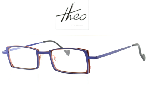THEO Belgium Glasses Frame Tarot 151 Double Combi Gentian Blue Jazz ...