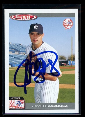 2004 Topps Total JAVIER VASQUEZ Signed Card autograph YANKEES EXPOS | eBay