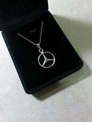 Mercedes Benz Necklace - Car jewelry - 925 Silver Handmade_Mercedes ...