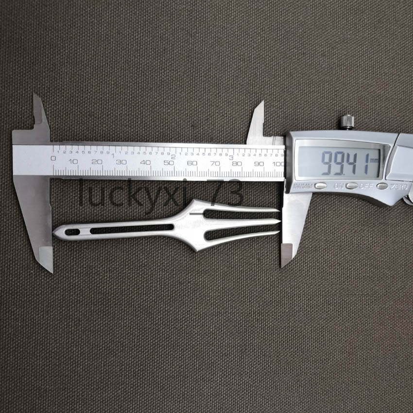 EDC TC4 Titanium Multifunction Crowbar Harpoon Fork Outdoor Camping ...