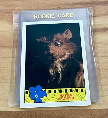 Teenage Mutant Ninja Turtles 1990 Master Splinter Rookie TOPPS Movie ...