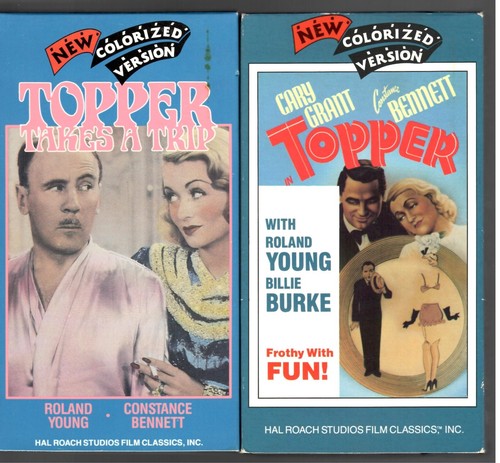 Topper (1937) & Takes A Trip (1939) VHS Colorized 2-Tape Lot. | eBay