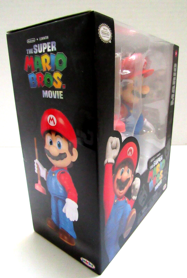 THE SUPER MARIO BROS. MOVIE 5" MARIO FIGURE WITH PLUNGER - NEW IN BOX ...
