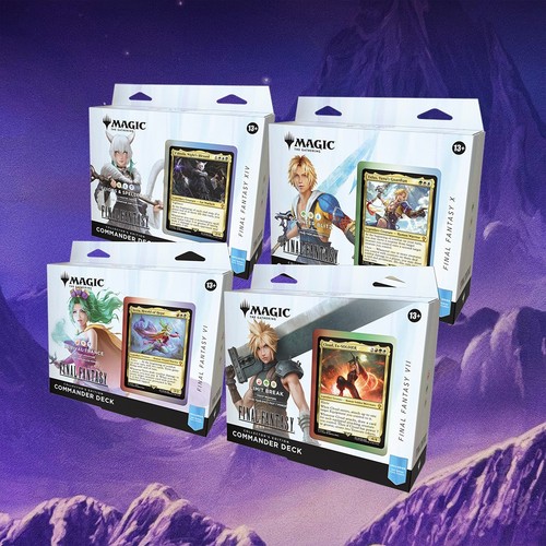 Final Fantasy Collector Commander Decks MTG Set of All 4 Bundle FF FIN ...