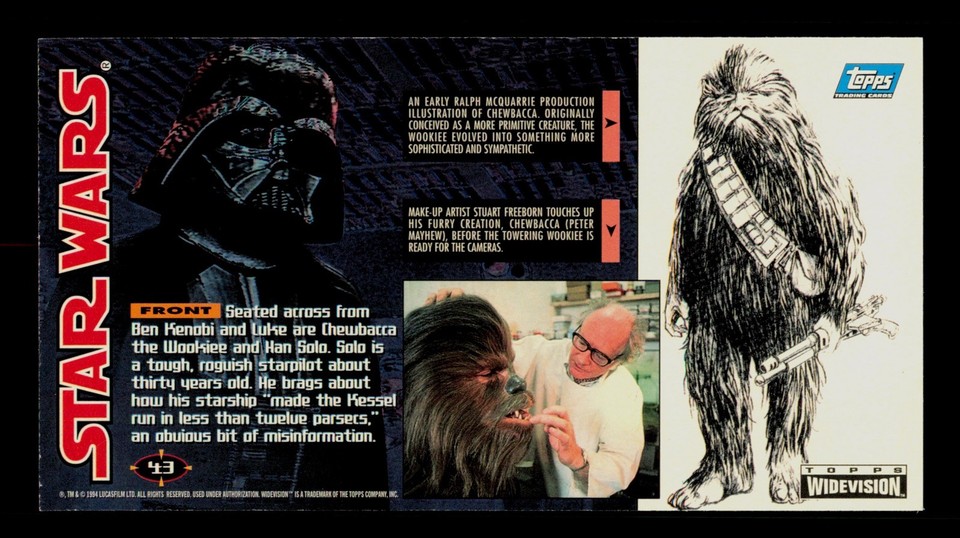 Int. Tatooine-Mos Eisley-Cantina 43 Star Wars 1994 WideVision Trading Card TCG | eBay