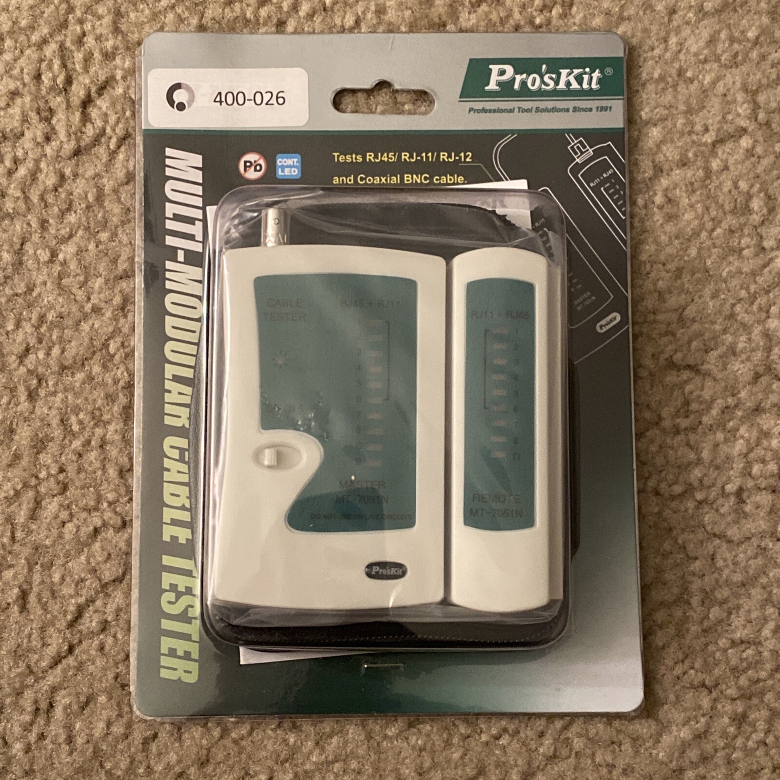 Eclipse 400-026 Pro's Kit CAT 5 Tester 8 LED with Remote 617293009087| eBay