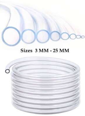PVC Clear Plastic Flexible Hose Pipe Tube Fuel Water Car Oil Aquariums ...