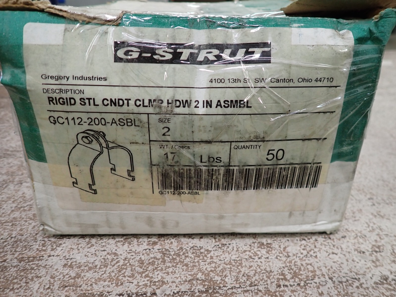 NEW (Box of 50) 2" Rigid Steel Strut Straps | eBay