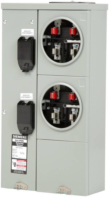 Siemens WP2211 200A 4 Jaw 125A Position Ring Type Fuse Cover - Gray for ...