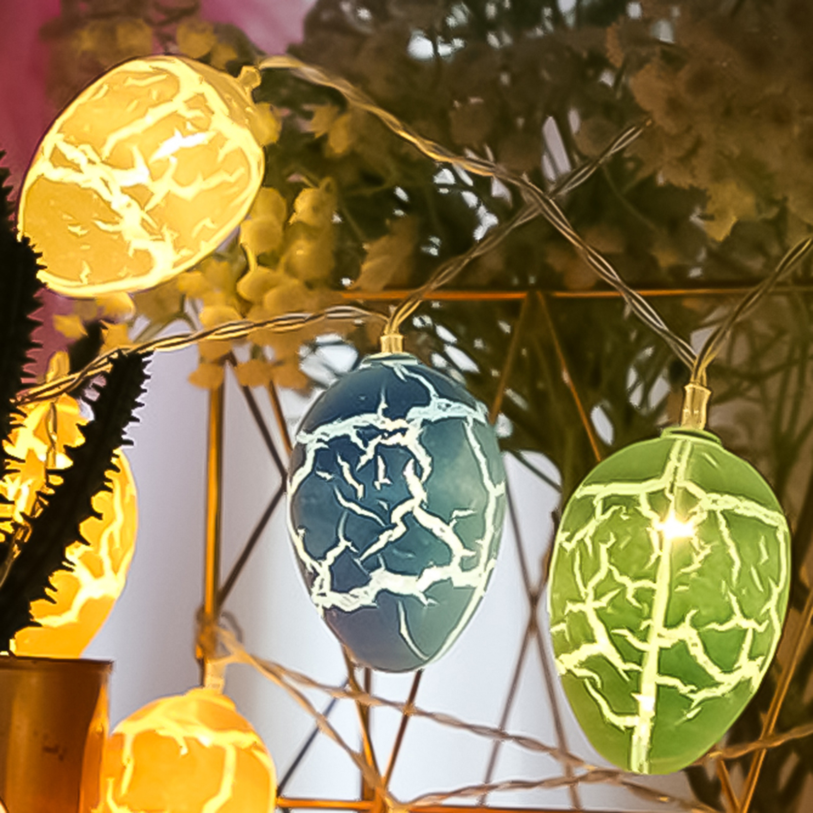 Garden Light String Romantic Colorful Lights Egg Design | eBay