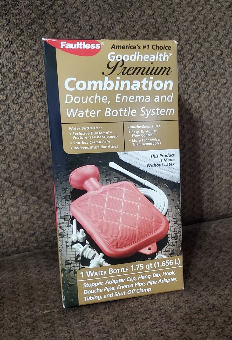 Vtg Premium Faultless Combination Bottle Syringe Red Rubber Enema ...