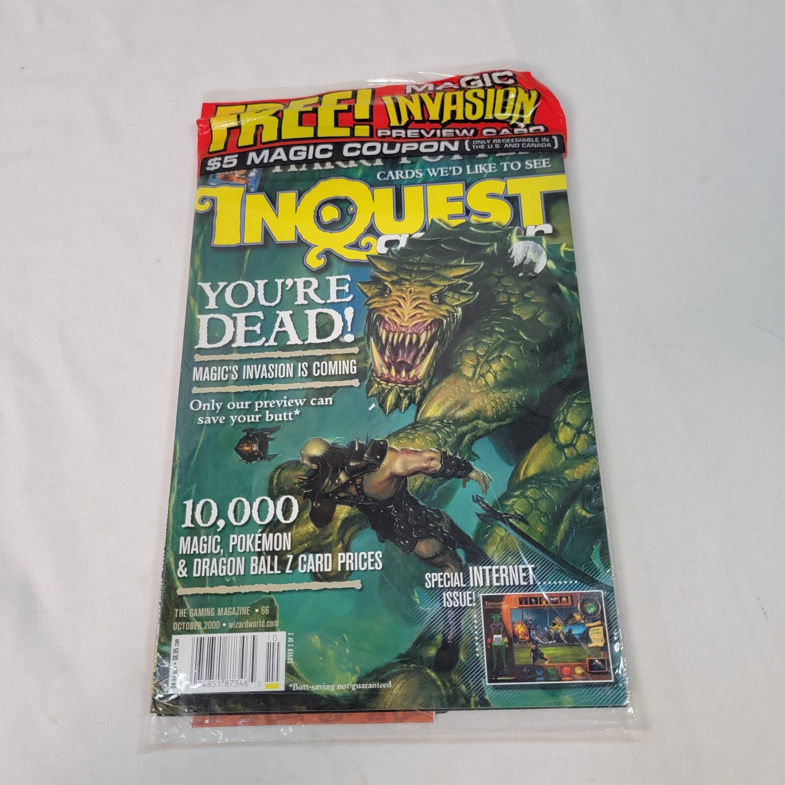 Inquest Gamer Magazine October 2000 #66 Magic Pokemon Sealed w Inserts ...