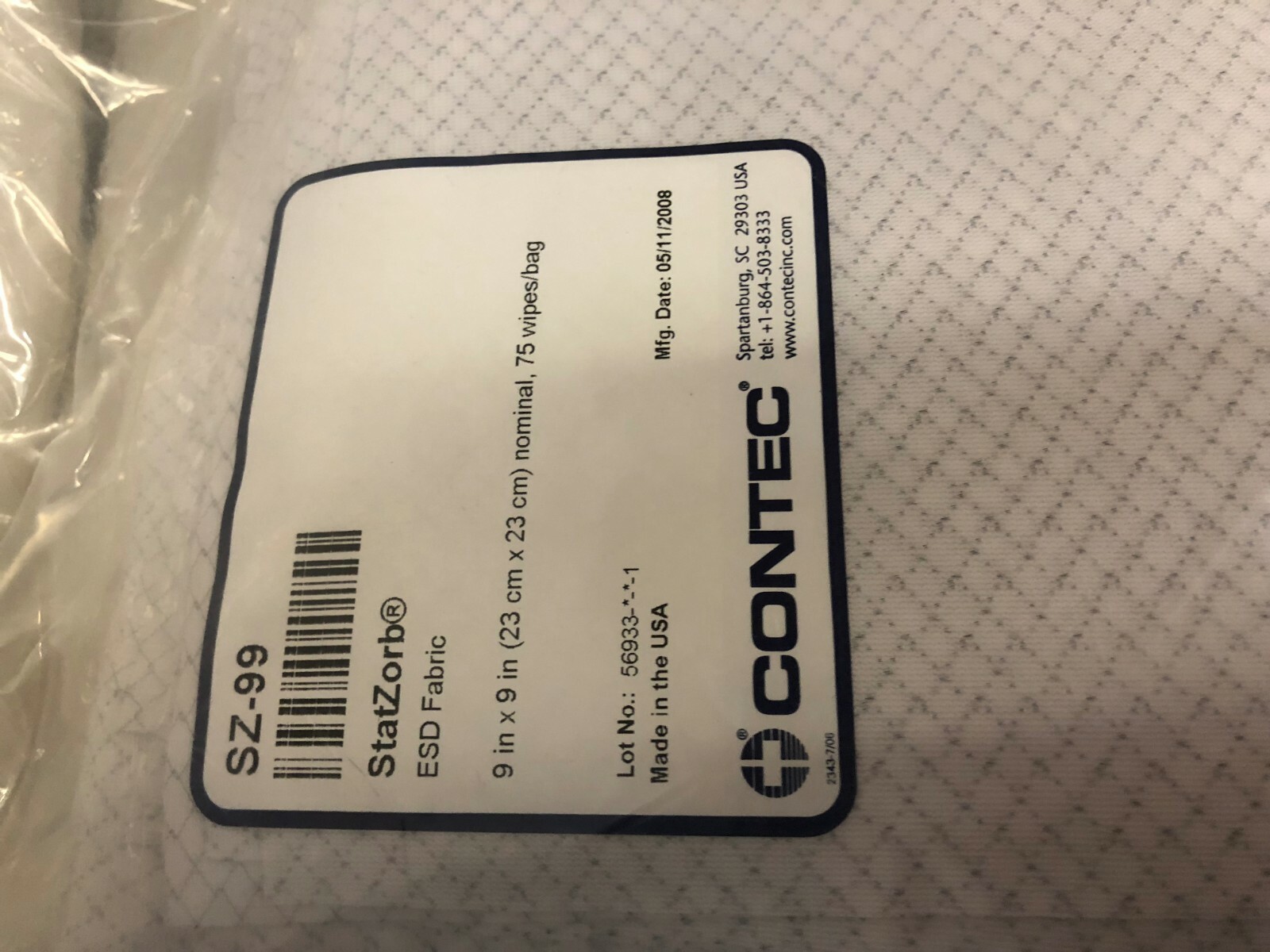 CONTEC SZ-99 ESD FABRIC | eBay