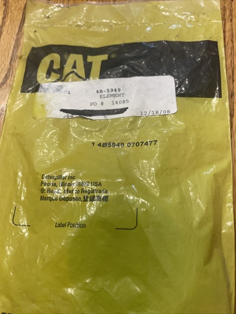 Caterpillar (CAT) 4B-5949 or 4B5949 ELEMENT for sale online | eBay