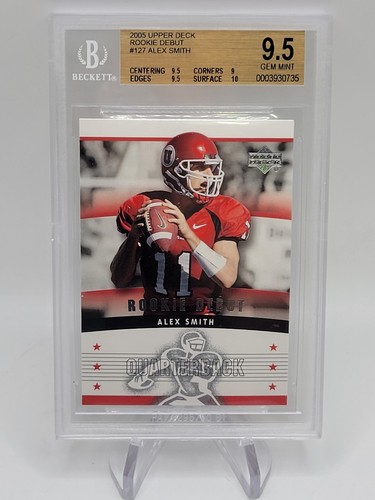 2005 Upper Deck ROOKIE Debut Alex Smith BGS 9.5 GEM MINT | eBay