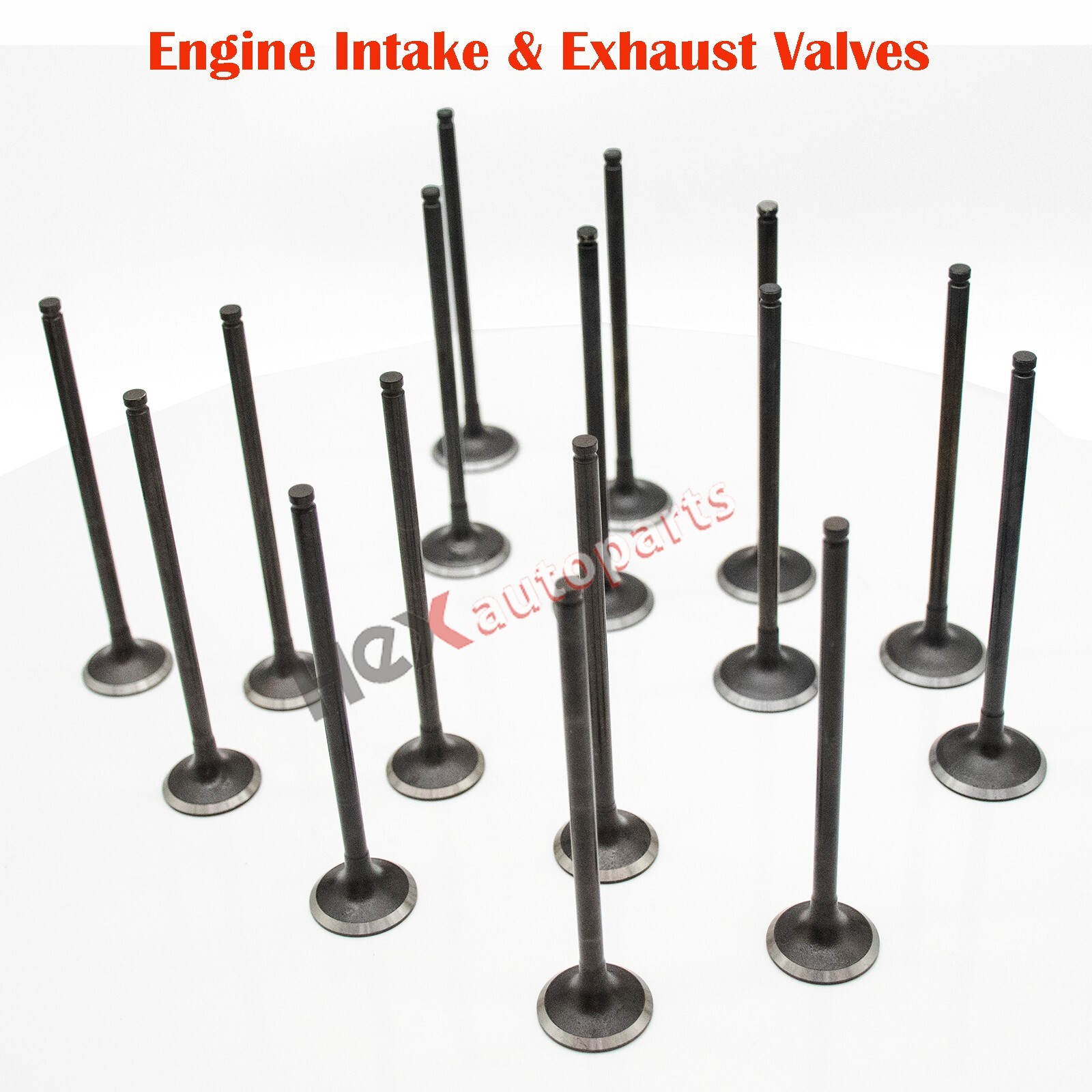 16PCS Intake Exhaust Valves For 1992-2005 Honda Civic 1.6 1.7L D16Y5 ...