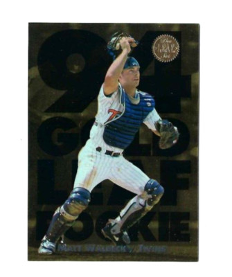 1994 Leaf Gold Leaf Rookie #14 Matt Walbeck Baseball Card Twins RC | eBay