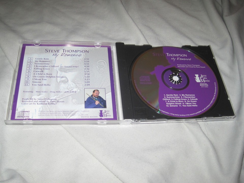 STEVE THOMPSON My Romance (1993) CD Private Jazz Cats Music Bop Flute ...