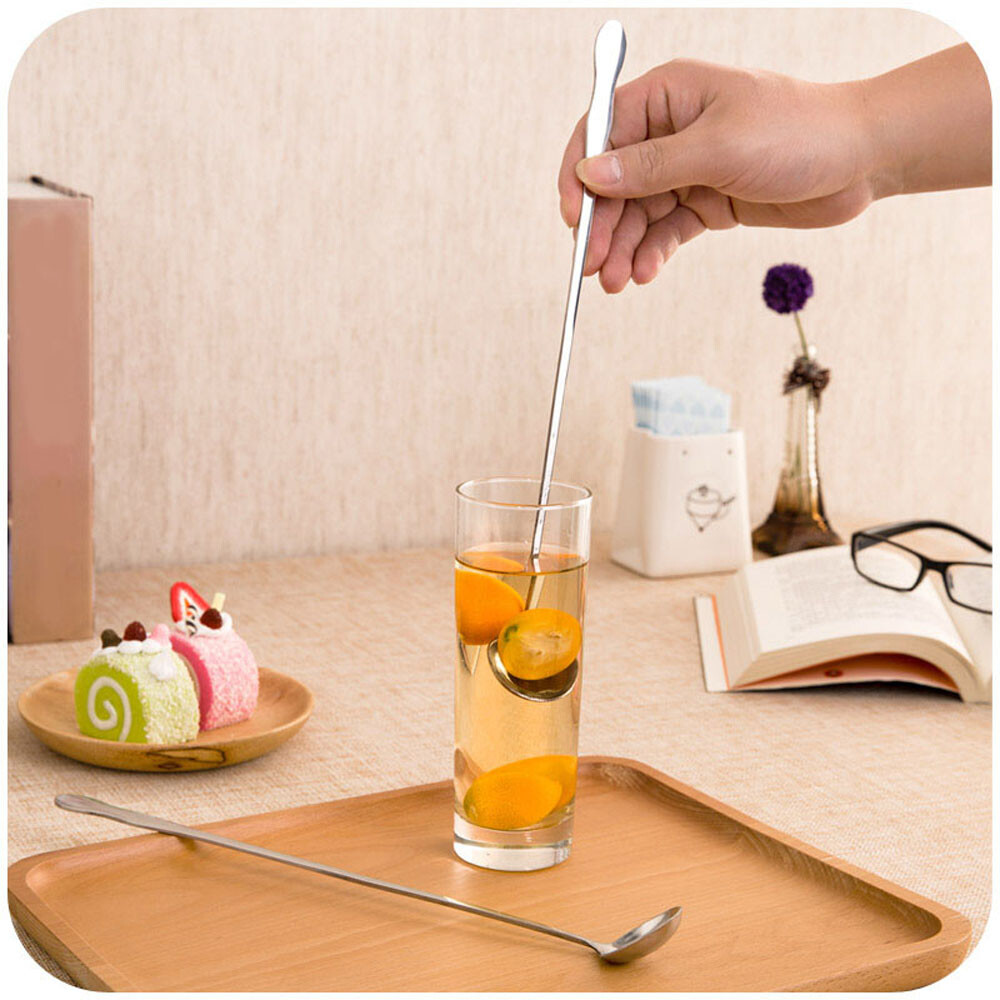 Flatware Stainless Steel Tableware Honey Stir Spoon Dinnerware Dessert ...