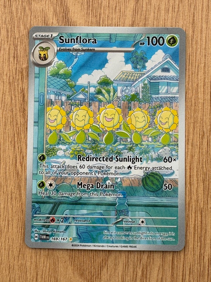 Sunflora | 169/167 | Twighlight Masquerade | FULL ART | MINT | Pokemon ...
