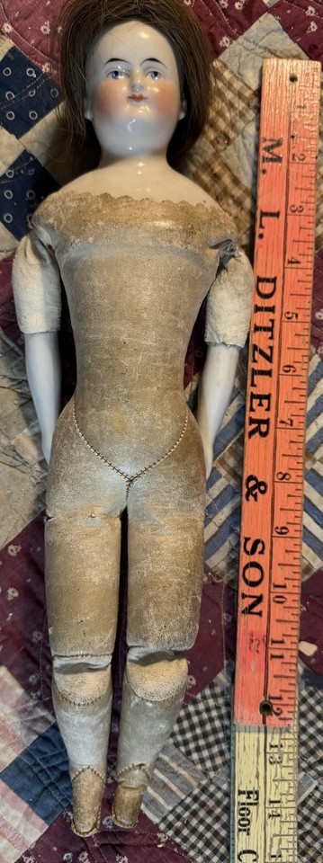 Antique 15” Biedermeier China Head C1850 Doll With Great Outfi | eBay