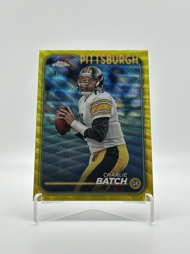 2024 Topps Chrome Football Charlie Batch Yellow Wave COLOR MATCH /75 | eBay