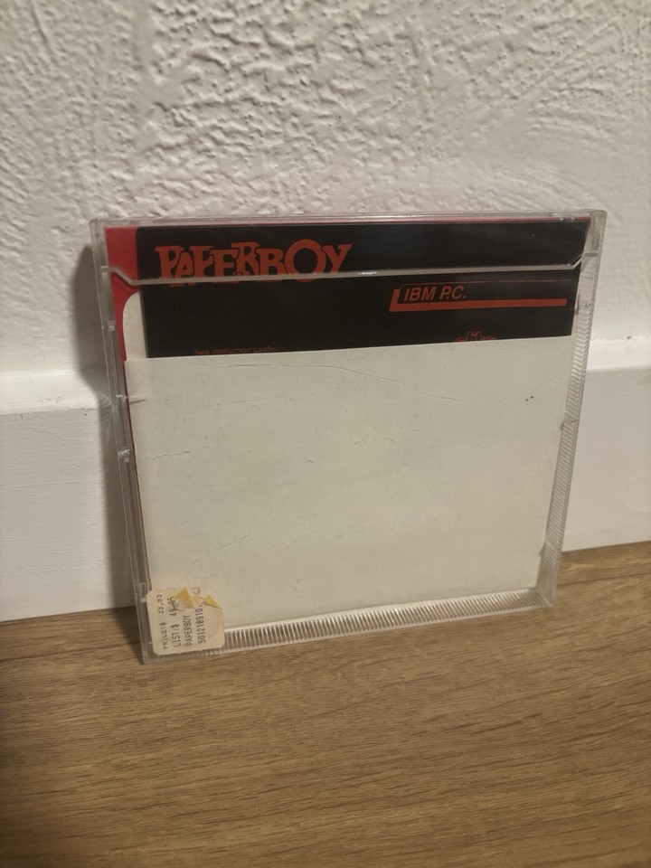 5.25" Floppy Disk PAPERBOY 1984 IBM PC / Tandy computer game Atari ...