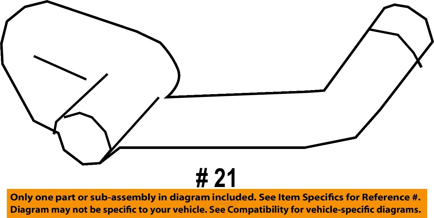 BUICK ENCORE COOLANT RESERVOIR AIR BLEED HOSE 2013-2020 NEW OEM GM ...