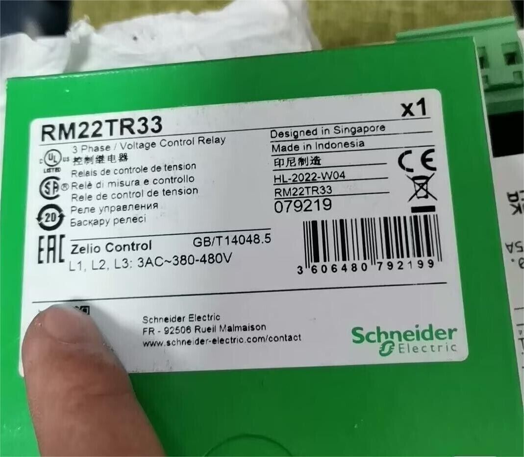 Schneider RM22TR33 Voltage Control Relay New In Box | eBay