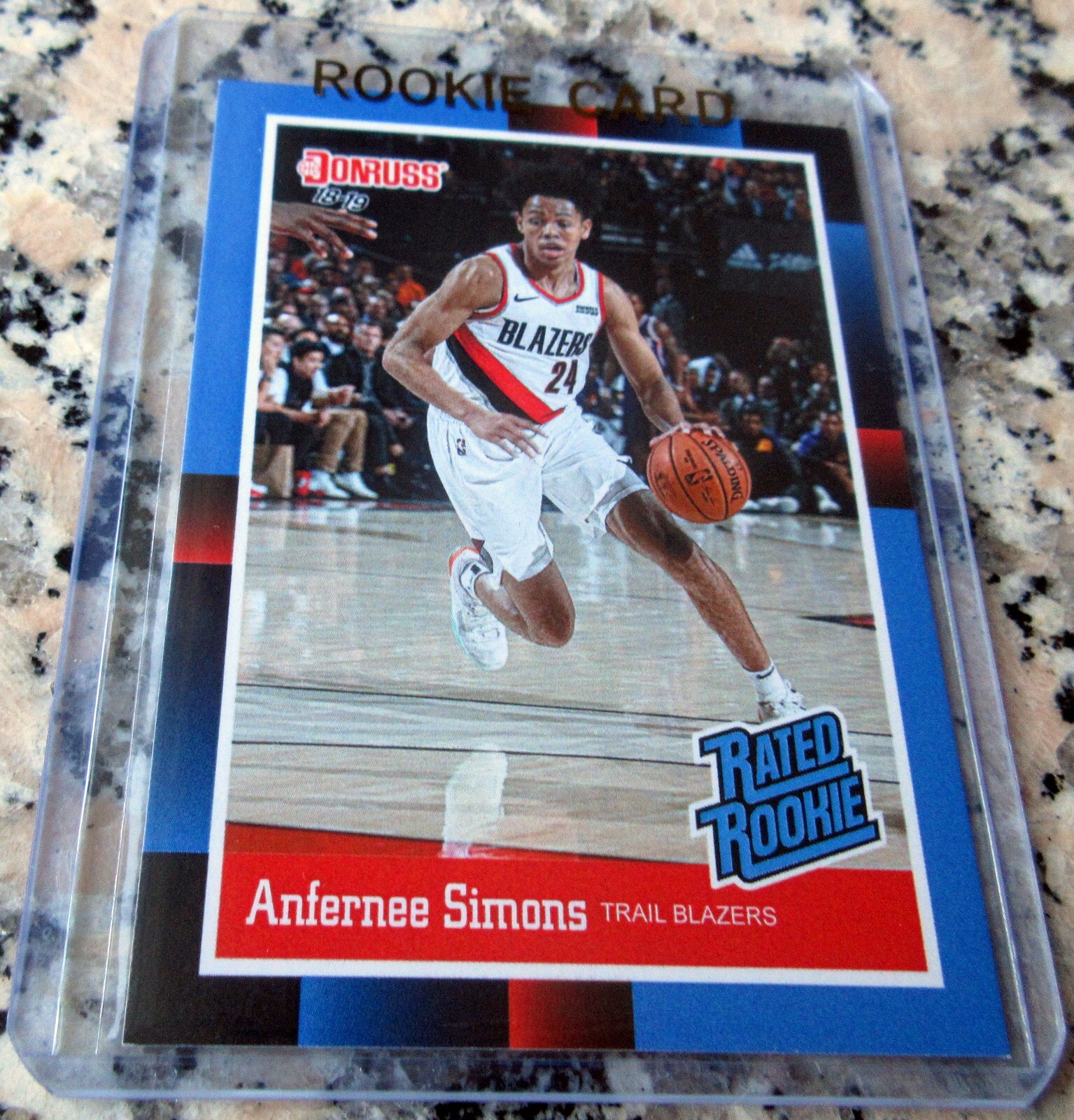 ANFERNEE SIMONS 2018 Donruss #1 Draft Pick 1988 RATED Rookie Card SP RC ...