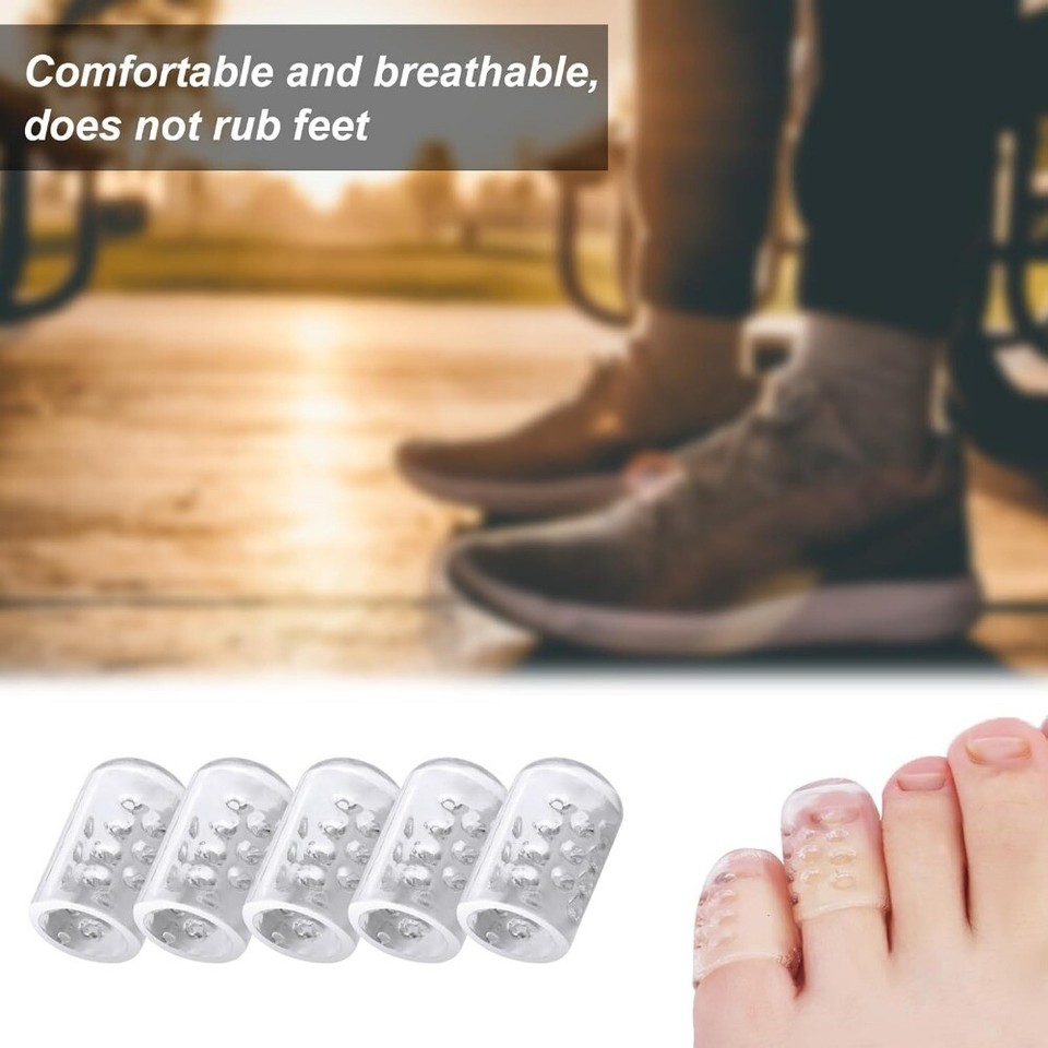 30Pcs Gel Toe Protectors - Silicone Breathable Toe Caps, Toe Cushion ...