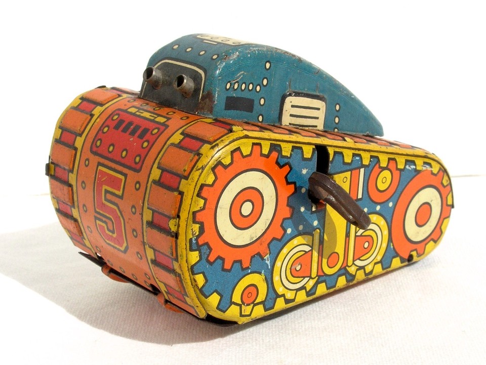 Vintage Marx Tin Litho Wind Up Tank * Works Somewhat * | eBay