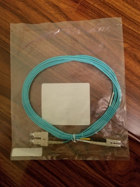 Leviton 5ldlc-m03 Fiber Optic Patch Cord Sc-lc Conn Dplx Riser Mm 3m ...