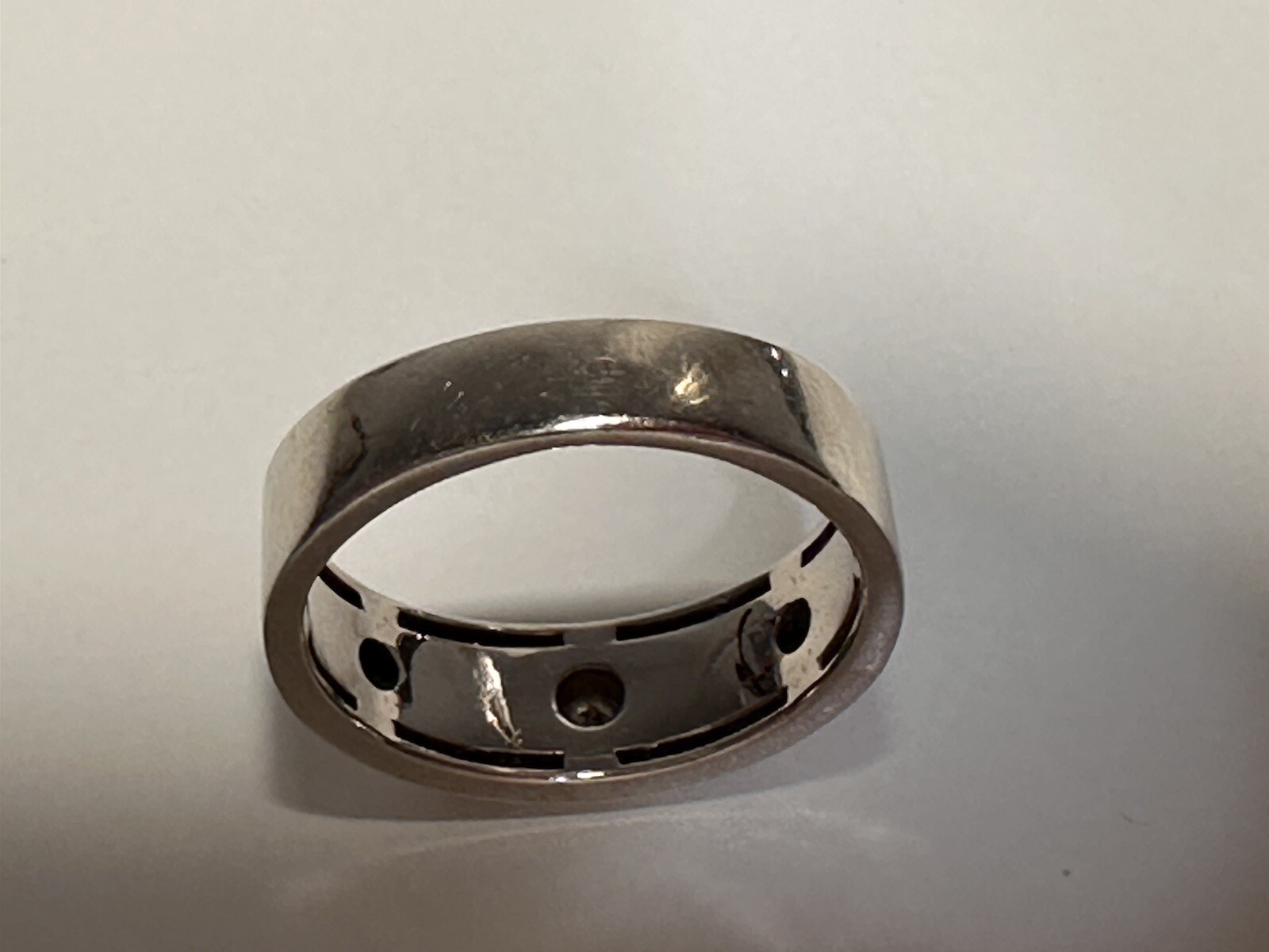 10k White Gold Men's Nat Diamond Wedding Band Ring 0.5 Cttw Kay ...