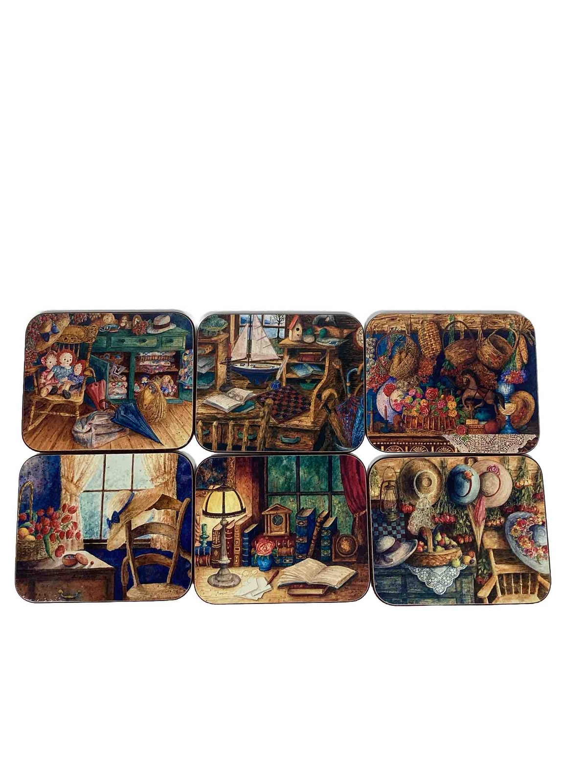Country Cottages Jason Coasters Set of 6 | eBay